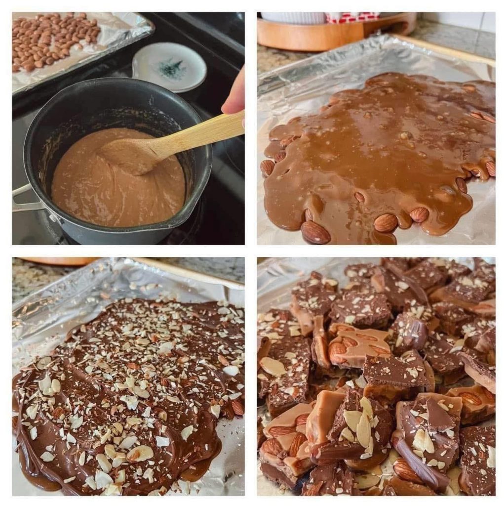 Homemade Almond Toffee Chocolate Bark – Food Recipes